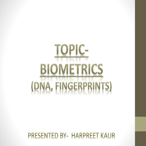 biometrics-ppt. | PPTX
