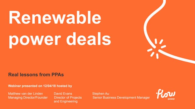 The power purchase agreement (ppa) presentation | PPTX