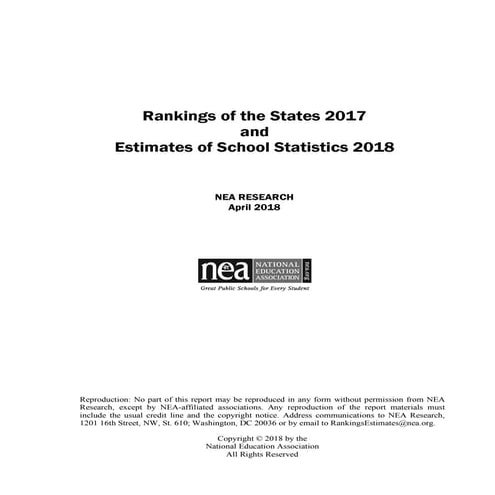 Rankings of the States 2017 | PDF