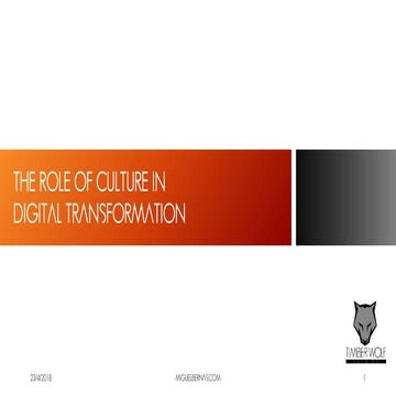 The Role of Culture in Digital Transformation | PDF