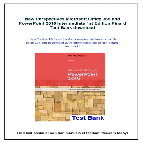New Perspectives Microsoft Office 365 and PowerPoint 2016 Intermediate ...