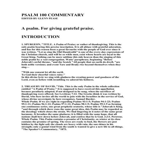 180574057 psalm-100-commentary-pdf | PDF