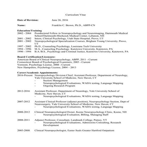 Arielle Herman Curriculum Vitae | PDF