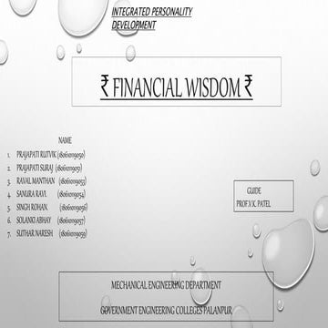 Financial Wisdom | PPTX