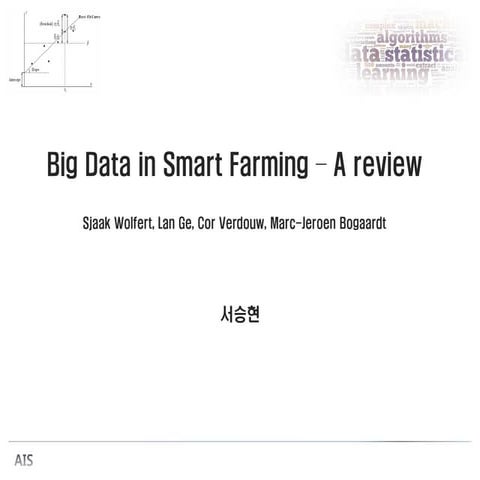 Big Data in Smart Farming - A Review | PDF