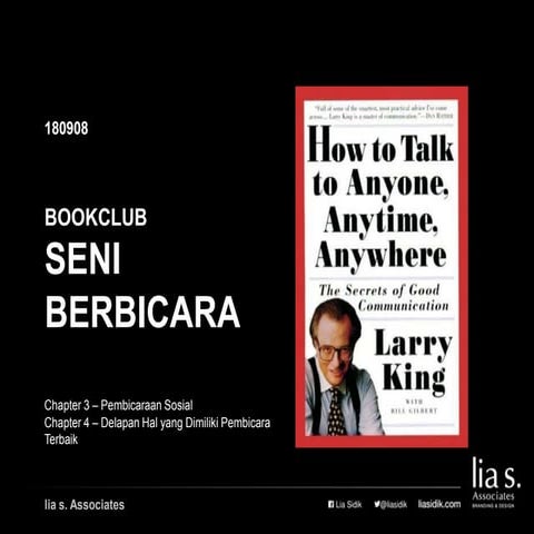 012 180908 Seni Berbicara by Larry King - Chapter 3 & 4 | PPT