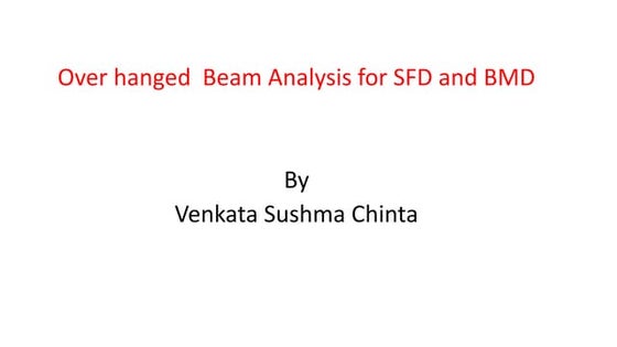 SFD & BMD Shear Force & Bending Moment Diagram | PPT