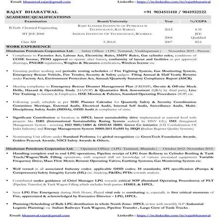 Safety Officer Resume_JnJ | PDF