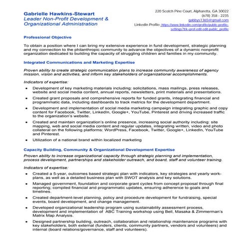 Gabrielle Stewart - resume 3- 2015 | PDF