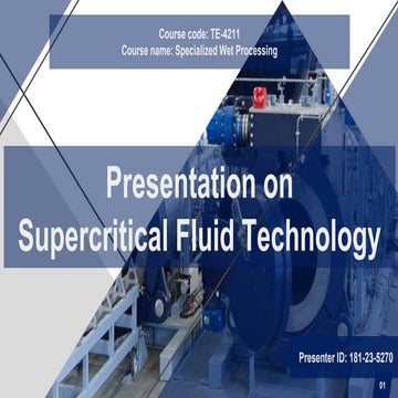 Applications of Supercritical Fluid Technology | PPTX