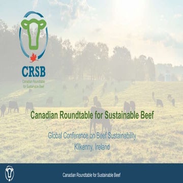 Anne Wasko - Canada - Sustainable Beef in Action: Regional Impacts ...