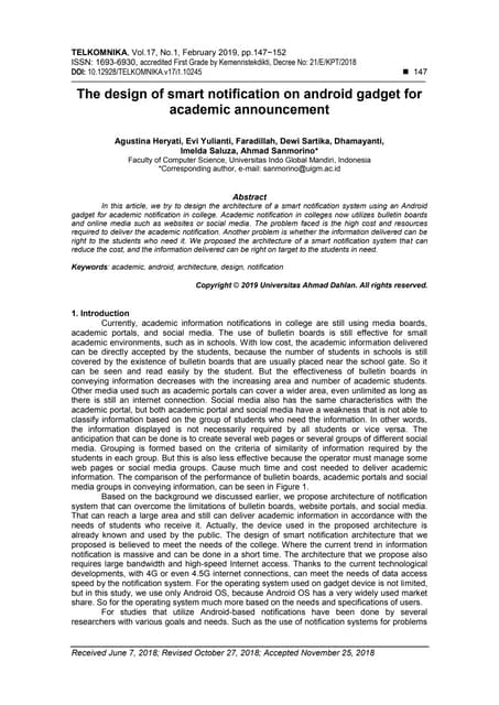 College Information System using Android | PDF