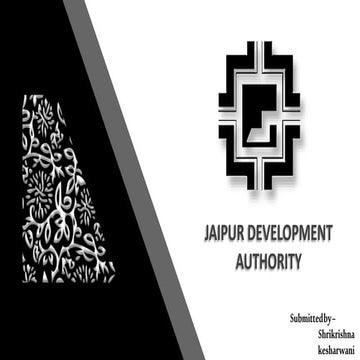 jaipur development authority . | PPTX
