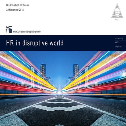 HR in disruptive world | PPT