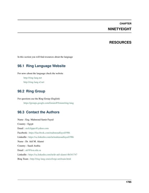 The Ring programming language version 1.5.2 book - Part 178 of 181 | PDF | Programming Languages ...