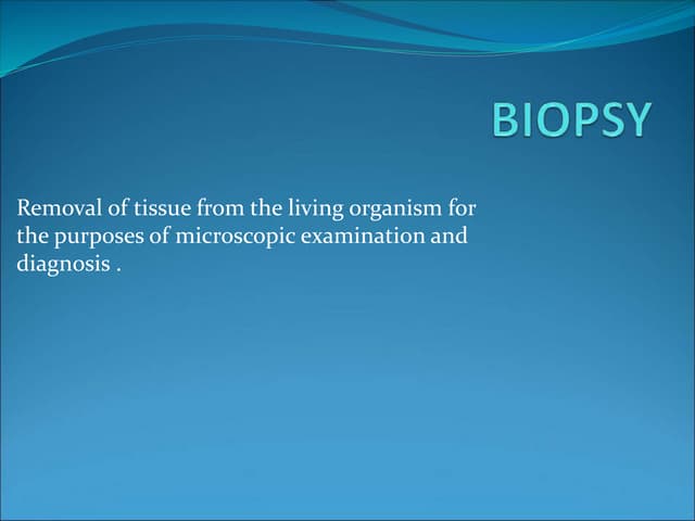 Biopsy | PPT