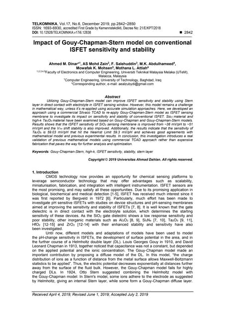Comprehensive identification of sensitive and stable ISFET sensing layer high-k gate based on ...