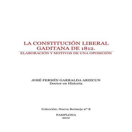 Constitución española liberal de 1812 | PDF