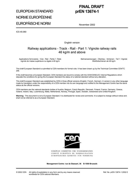 En iso 15653{2010}_(e)_codified | PDF | Europe Travel | Travel Locations