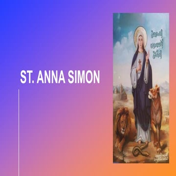 St Anna Simon | PPTX