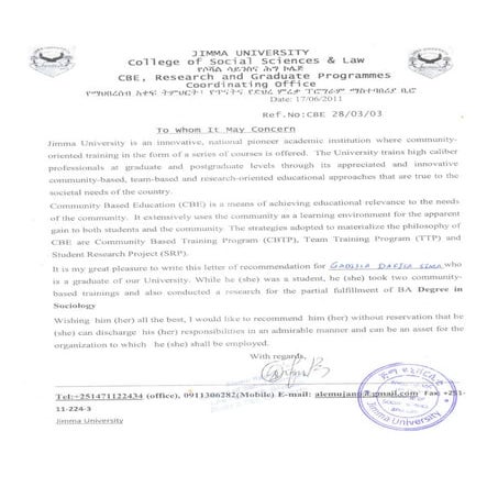 Recommendation CBE office | PDF