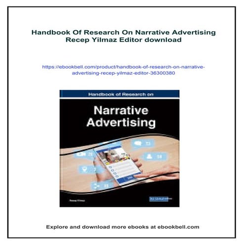 Handbook Of Research On Narrative Advertising Recep Yilmaz Editor | PDF