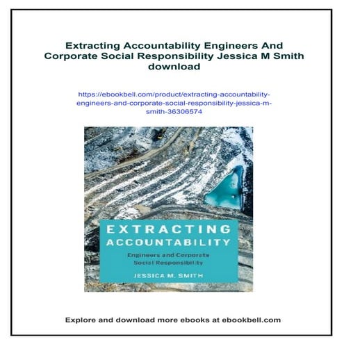 Extracting Accountability Engineers And Corporate Social Responsibility ...
