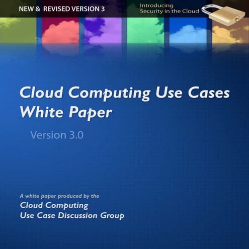 Cloud Computing Use Cases Whitepaper | PDF