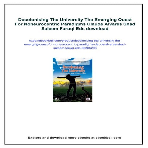 Decolonising The University The Emerging Quest For Noneurocentric Paradigms Claude Alvares Shad ...