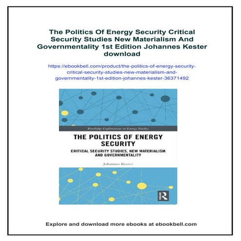 The Politics Of Energy Security Critical Security Studies New ...