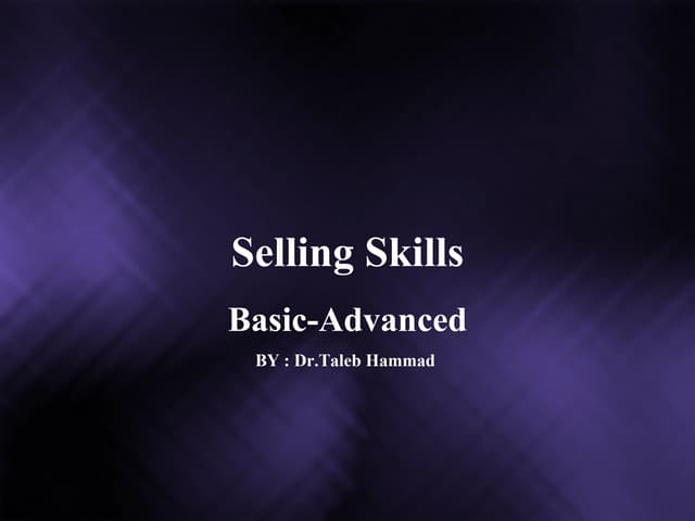 Sales techniques new | PPT | Sales | Business