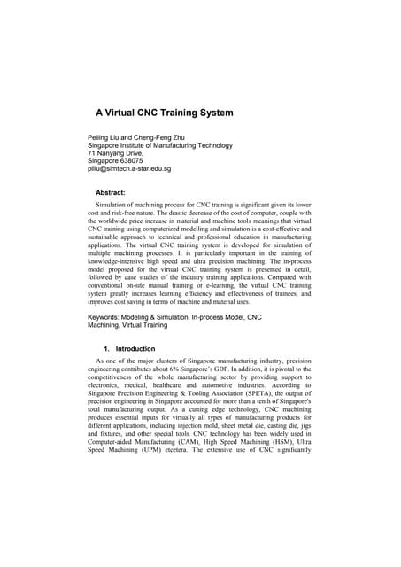 Project poster virtual cnc | PDF
