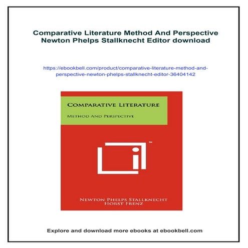 Concepts/ Definations and Function of Comparative Literature | PPTX