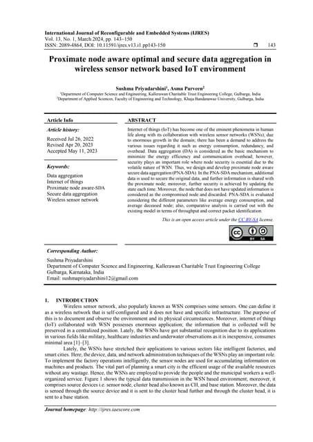 Proximate Node Aware Optimal And Secure Data Aggregation In Wireless Sensor Network Based Iot 3031