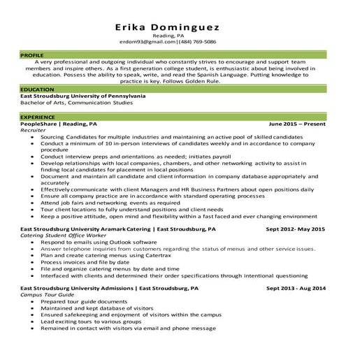 Professional Resume - Allison | DOCX