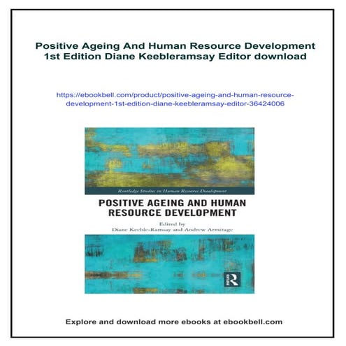 Positive Ageing And Human Resource Development 1st Edition Diane ...