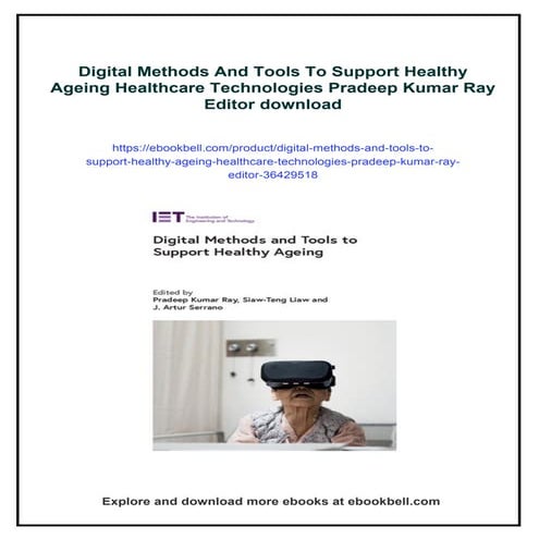 Digital Methods And Tools To Support Healthy Ageing Healthcare ...
