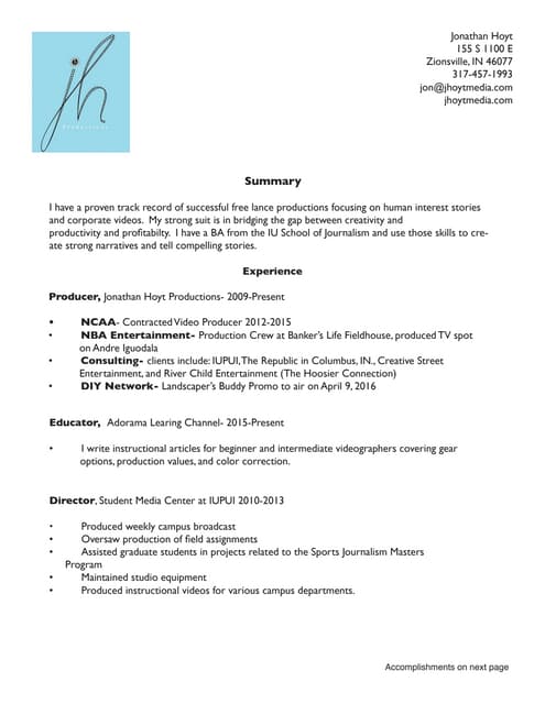 Resume #1 | PDF | Business | Business and Finance
