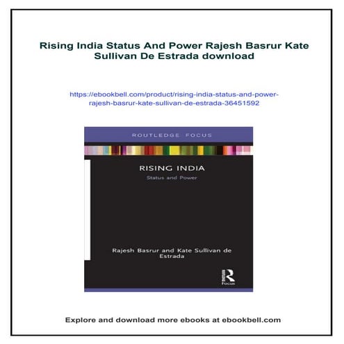 Rising India Status And Power Rajesh Basrur Kate Sullivan De Estrada | PDF