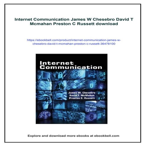 Internet Communication James W Chesebro David T Mcmahan Preston C ...
