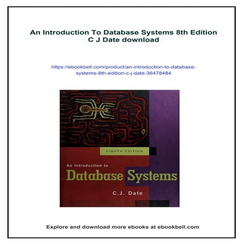 An Introduction To Database Systems 8th Edition C J Date | PDF