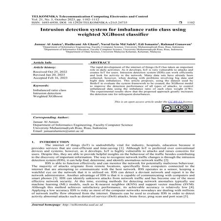 Machine Learning Algorithms in Cyber Security | PDF