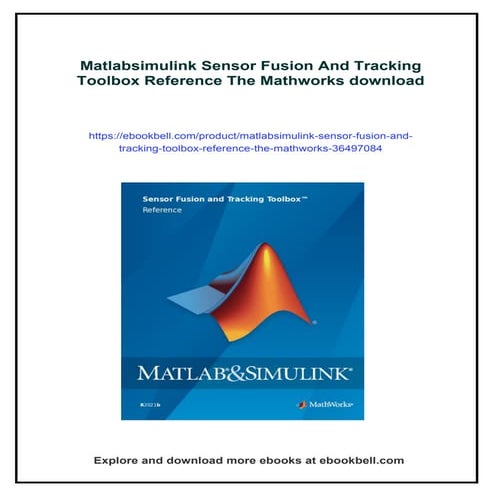 Matlabsimulink Sensor Fusion And Tracking Toolbox Reference The Mathworks | PDF