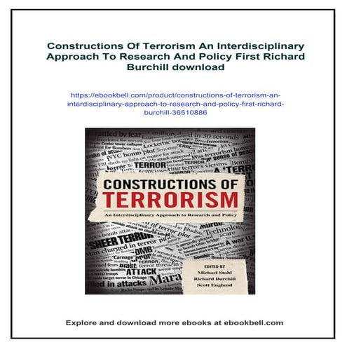 Constructions Of Terrorism An Interdisciplinary Approach To Research ...