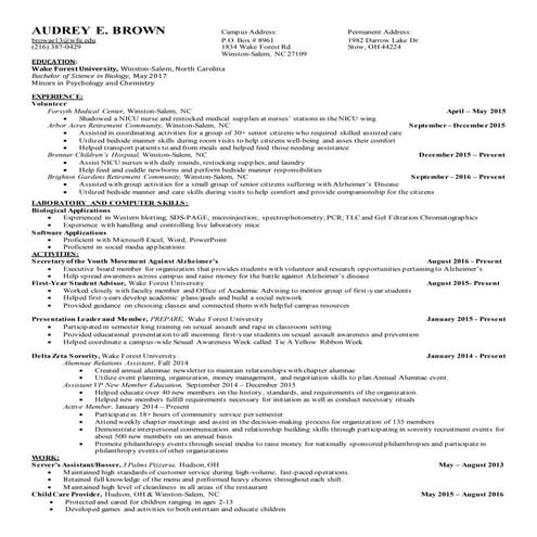 Miller, Rachel Ann Resume | DOC