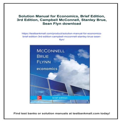 Solution Manual for Economics, Brief Edition, 3rd Edition, Campbell ...