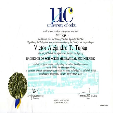 Diploma Original copy | PPT