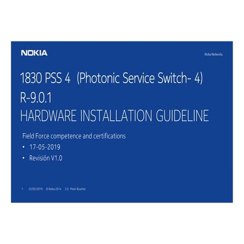 1830 pss4 r9.0.1 hw engineering and installation etsi | PDF
