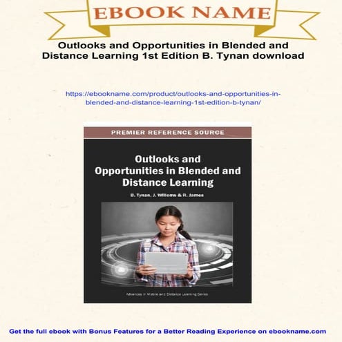 Outlooks and Opportunities in Blended and Distance Learning 1st Edition ...