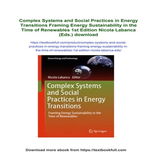 Complex Systems and Social Practices in Energy Transitions Framing ...